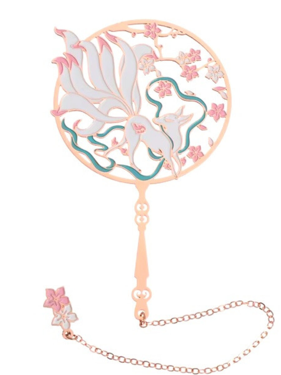 Закладка для книг Kumiholand "Кумихо", металл, белая