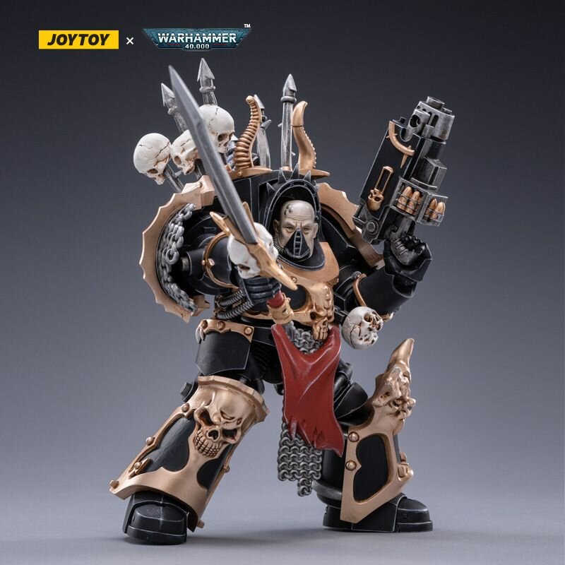 Подвижная фигурка JOYTOY Warhammer 40000 Black Legion Chaos Lord, Chaos Space Marines Black Havoc, подарок для мальчиков и девочек -hz