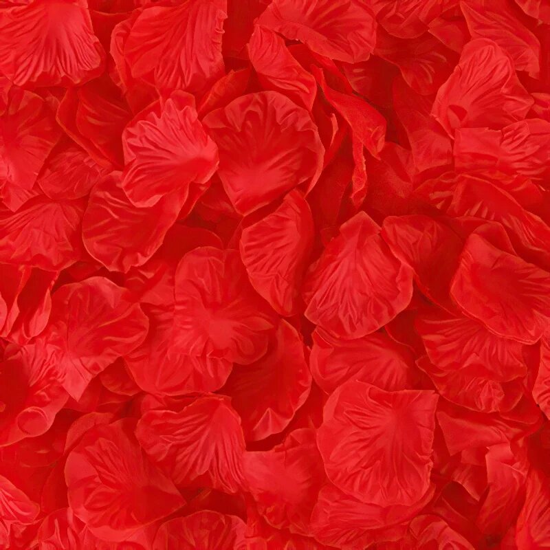 Искусственные лепестки роз, 34 цвета Красный, 2000PCS, Bright red