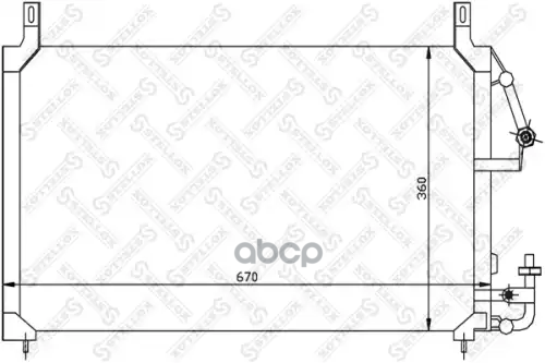 AVA DW5006=NS94424=GR925176 [96164823] ! радиатор конд Daewoo Nexia/Espero all 94-97 Stellox арт. 1045017SX