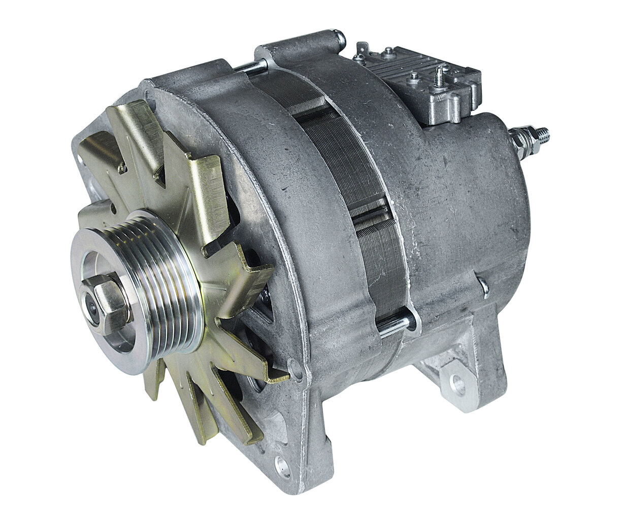 Генератор КАМАЗ дв.740.30,740-31,740-50 ЕВРО-2,3 поликлиновой шкив 28В 80А АТЭ-1