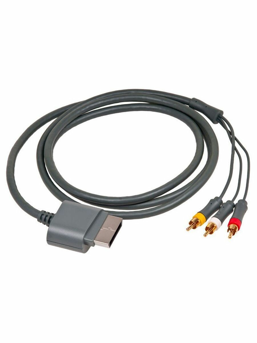 Кабель TV AV тюльпан XBox 360 Slim/Fat