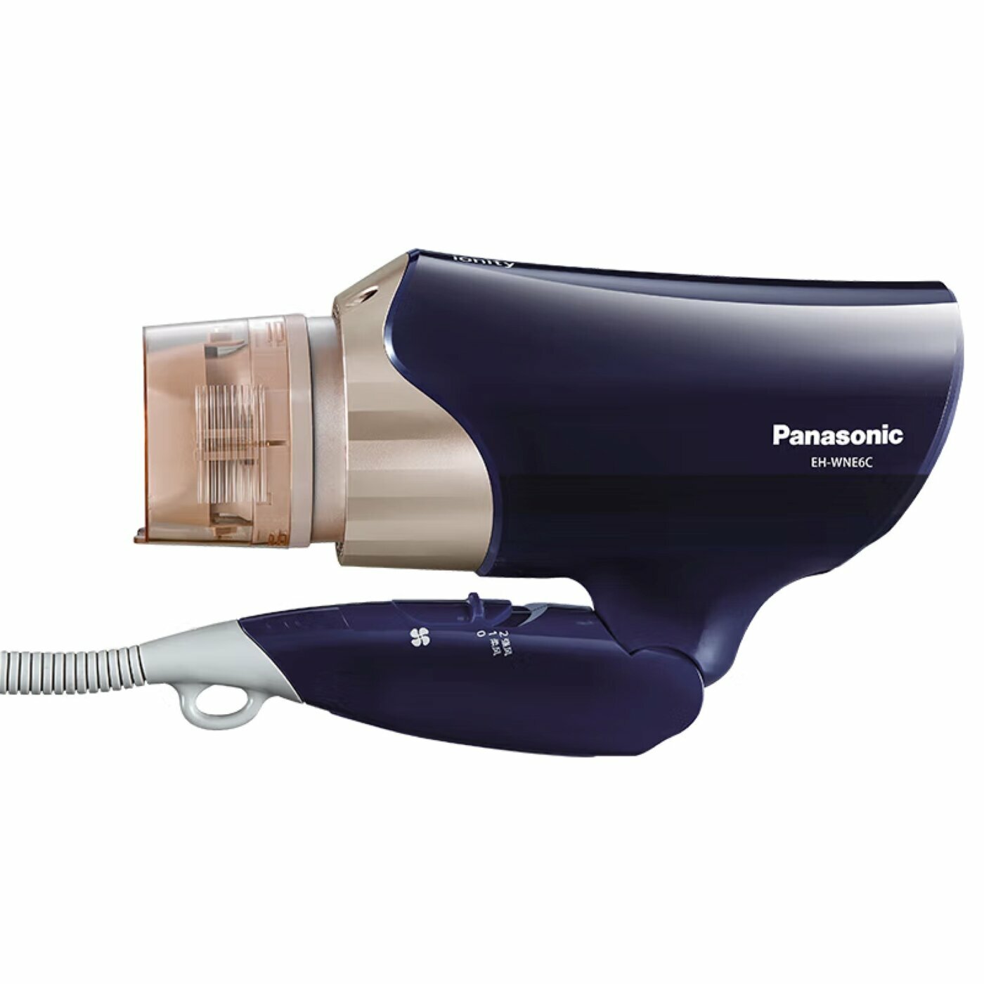 Фен Panasonic EH-WNE6C, складной и портативный (1700 Вт, 16,6 м/с) с двумя воздушными форсунками