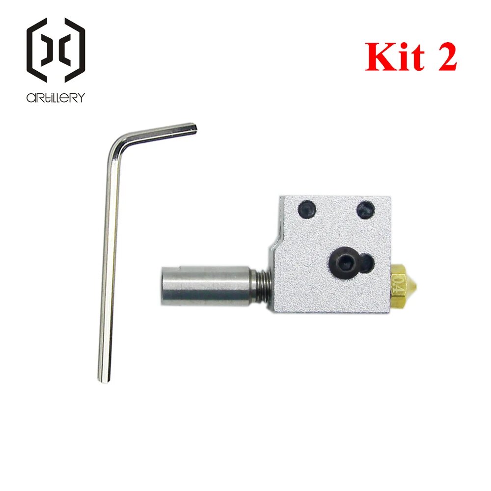 Серия 3D-принтеров Artillery Rattlesnake X1x2 и Genius/Geniusspro, специальный черный радиатор, нагревательная трубка E3D, комплект алюминиевых блоков