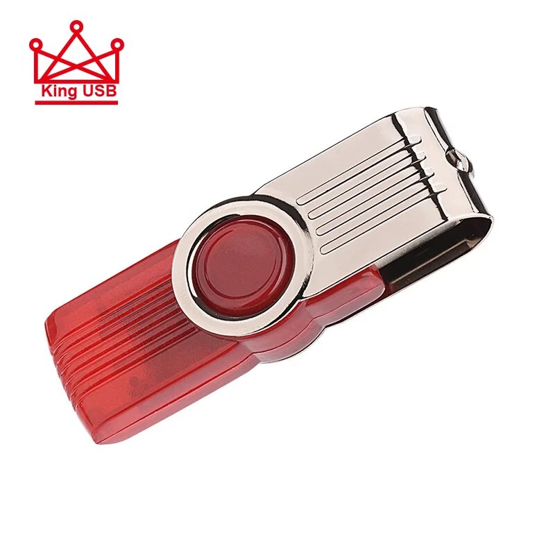 Красный USB-флеш-накопитель 4 ГБ, вращающийся на 360°