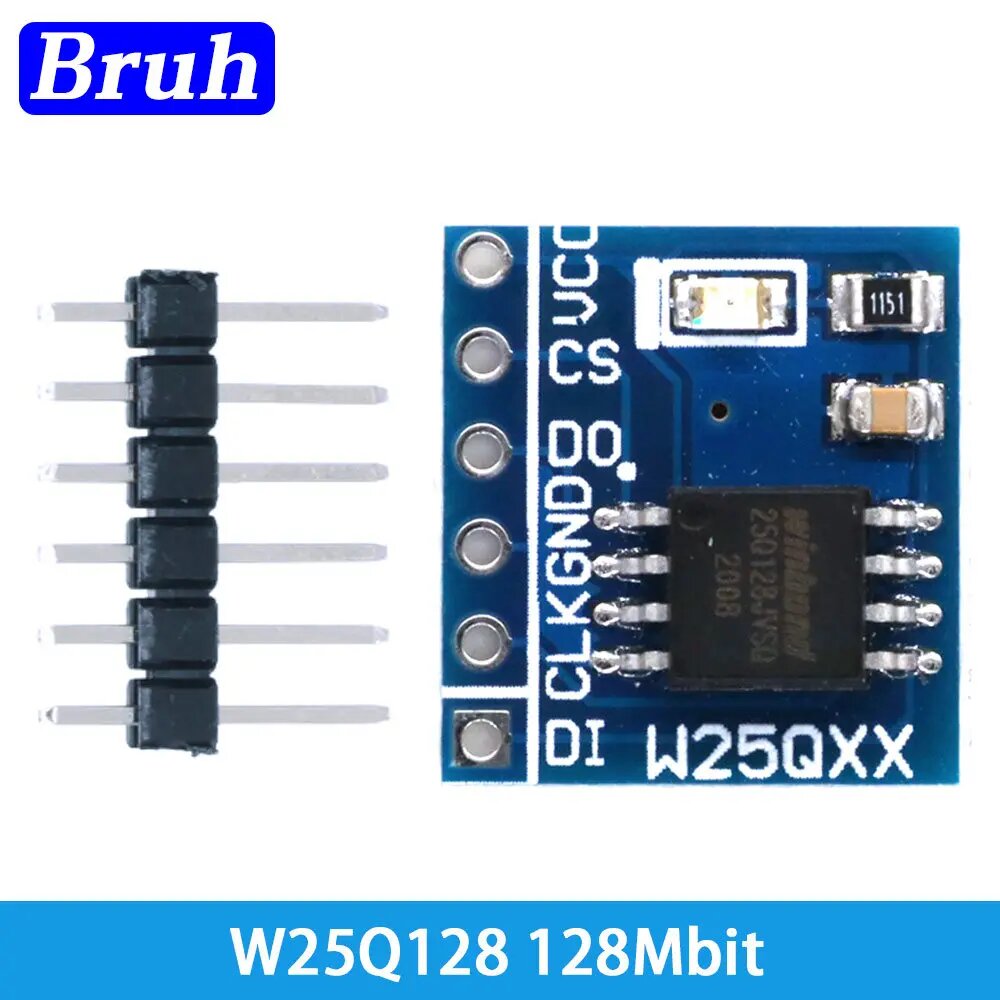 Модуль флэш-памяти W25Q SPI 32/64/128 Мбит W25Q128 128Mbit
