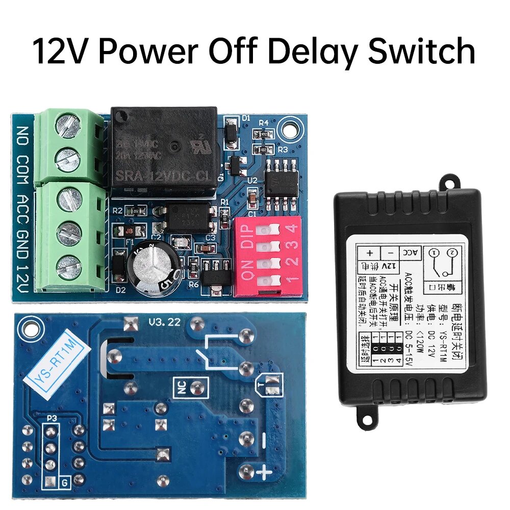 Реле задержки времени Aideepen DC 12V RT1M