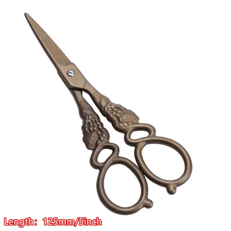 Портновские ножницы WyFeay, нержавеющая сталь, цветочная вышивка 125mm 5inch