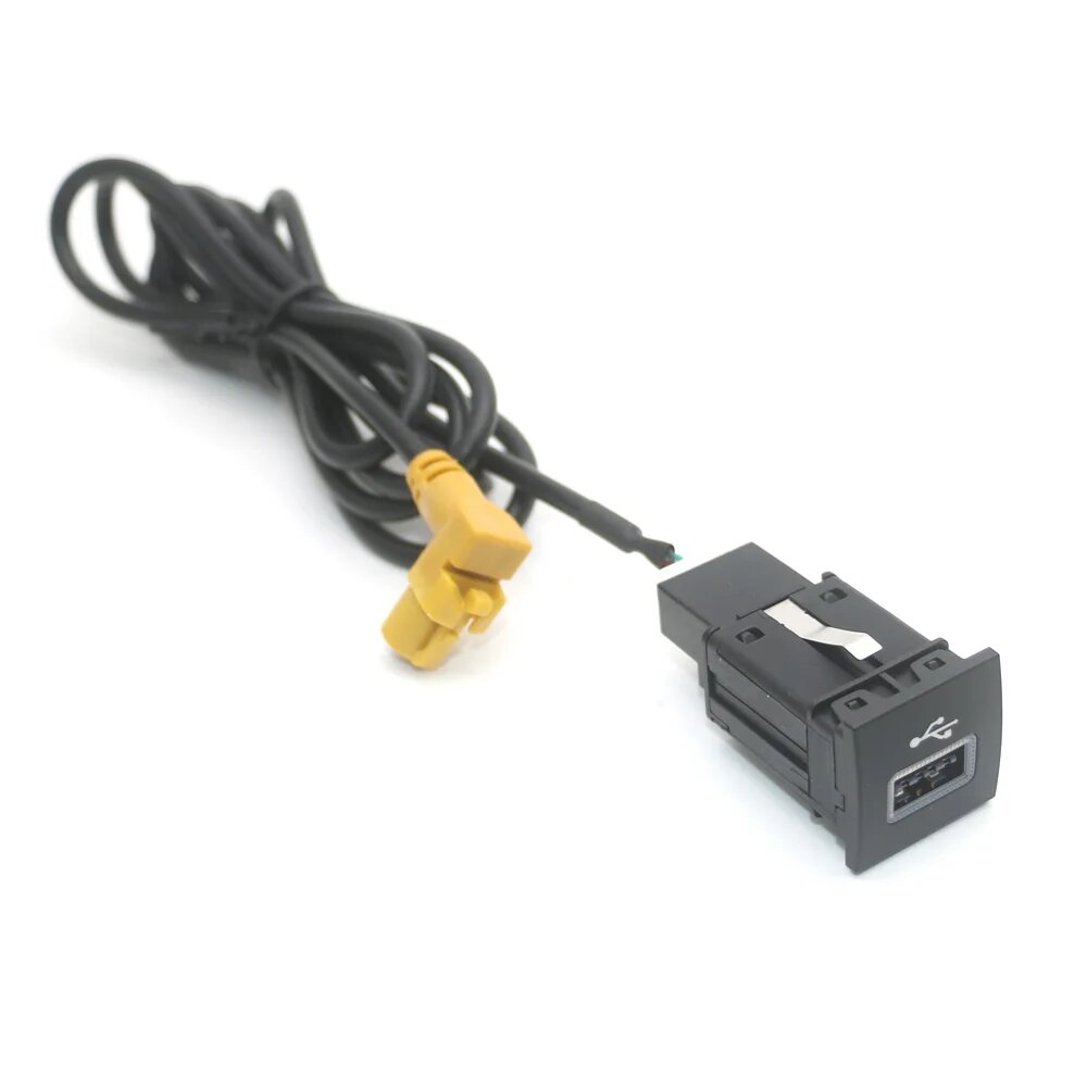 Автомобильный радиоприемник, 4-контактный USB-Кабель-адаптер для Volkswagen Golf MK5 MK6 VI 5 6 Jetta CC Tiguan Passat B6 VW Plug USB B