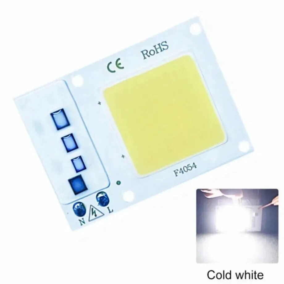 Светодиодный чип COB 20W Cold White