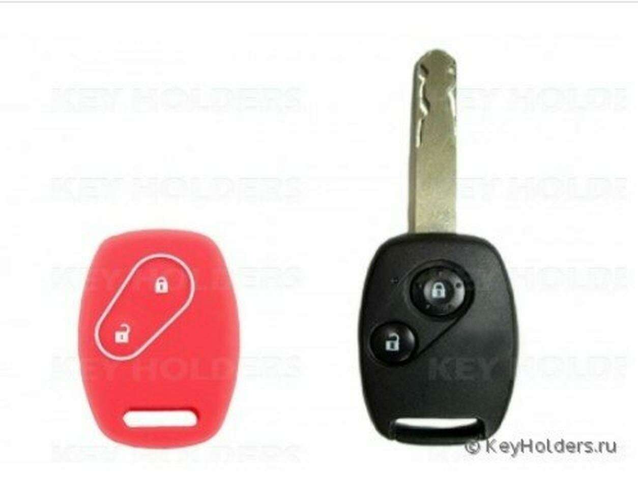 Силиконовый чехол BGT для ключей Honda (Хонда), влагозащитный, ударопрочный, черный