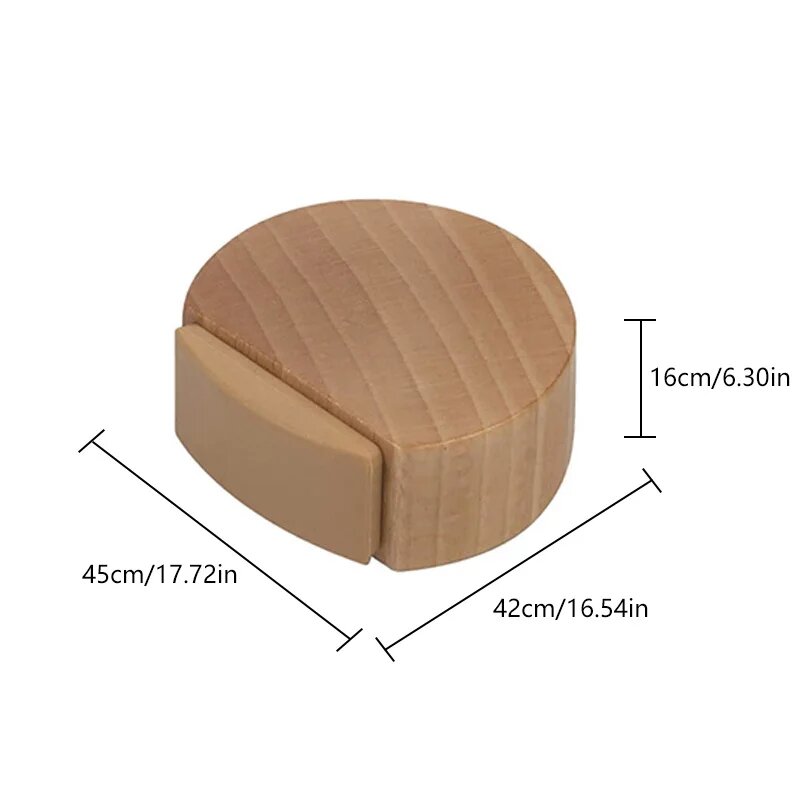 Деревянный дверной стопор 03