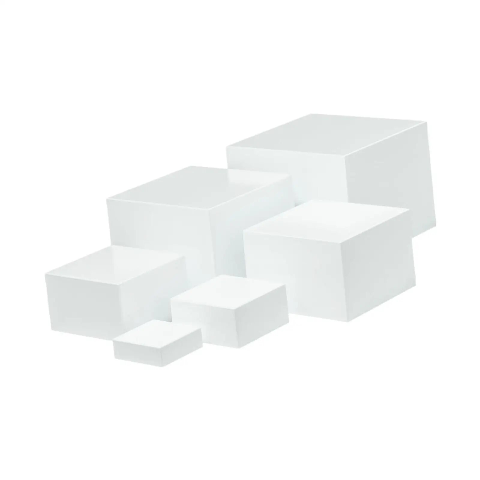 6 шт. штабелируемые акриловые подставки для шведского стола, подставки для еды для фуршетного стола