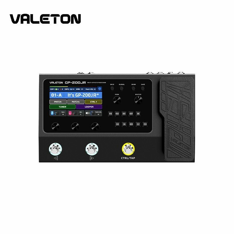 Valeton GP-200JR Моделирование электрогитары Бас-усилитель ИК-кабинет Моделирование мультиэффектов