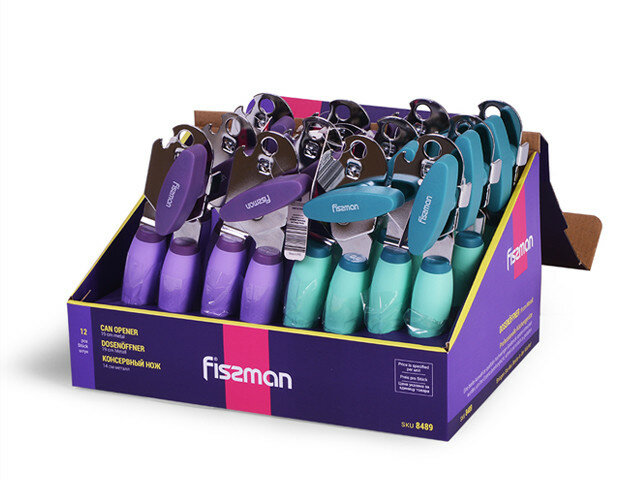 8489 FISSMAN Консервный нож 19см (металл)