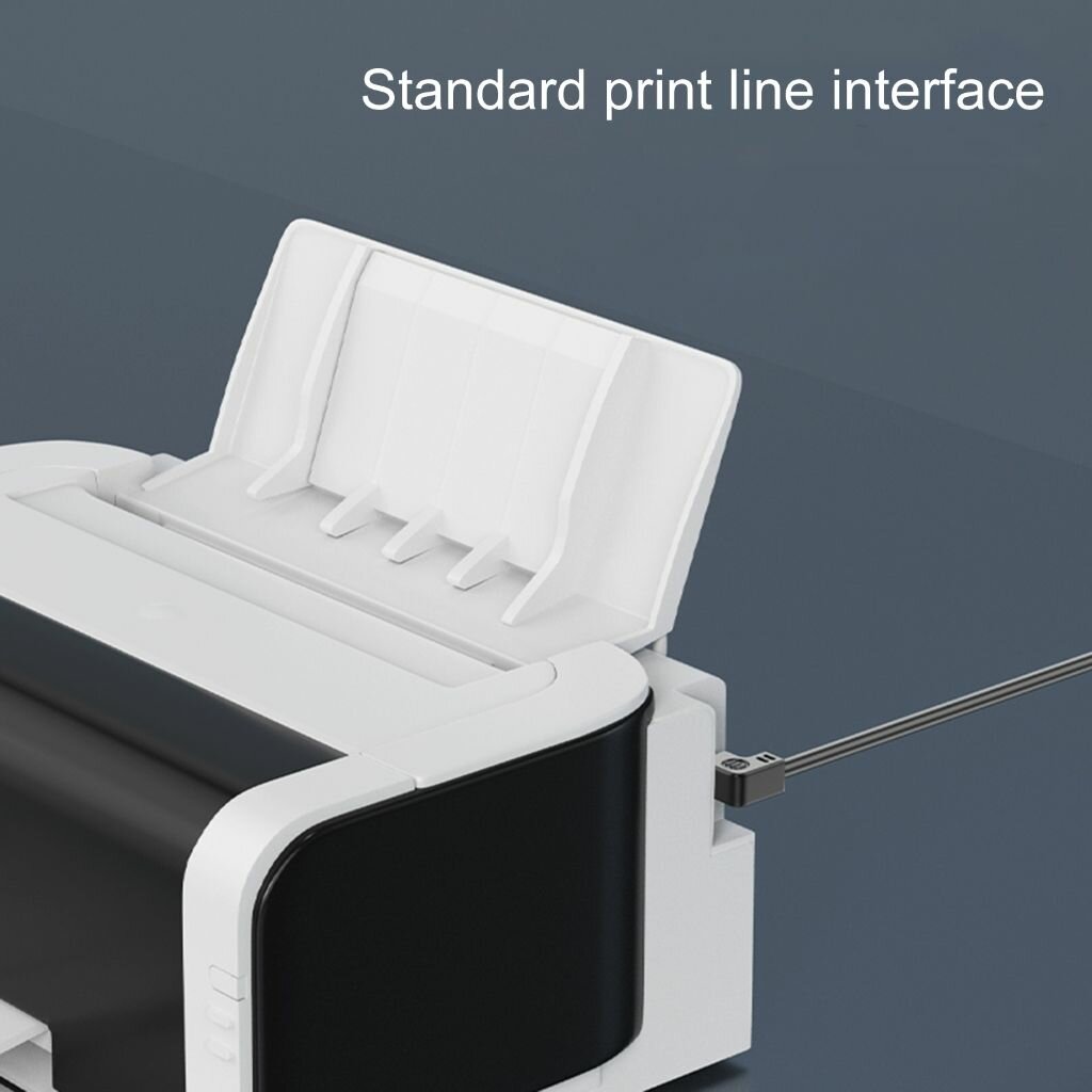 USB-концентратор, USB2.0 к USB B принтерный угловой кабель-1.5м-правый, 1 шт