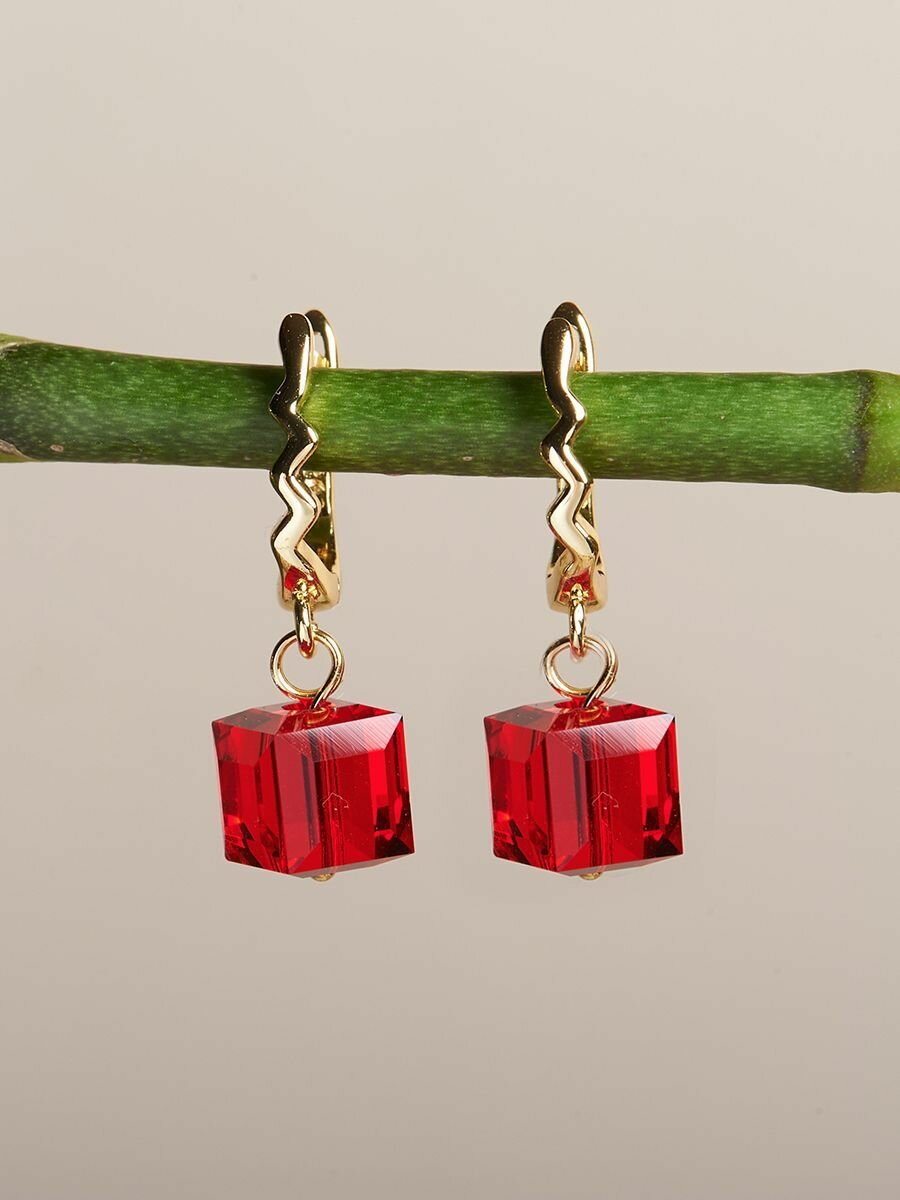 Серьги, кристаллы Swarovski, кристалл, стекло