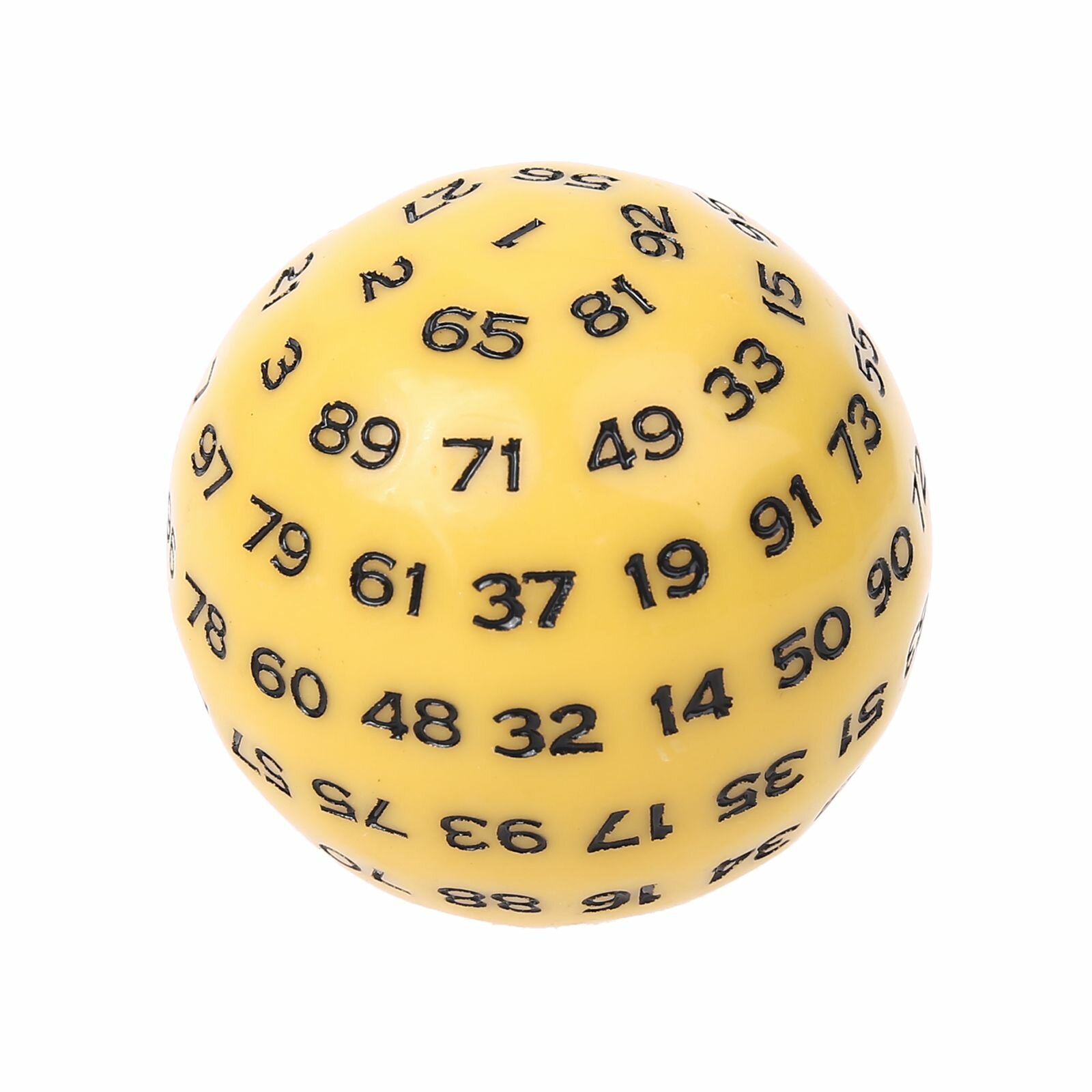 Кубики игральные кости для настольных игр, игральные кости со 100 гранями-желтые