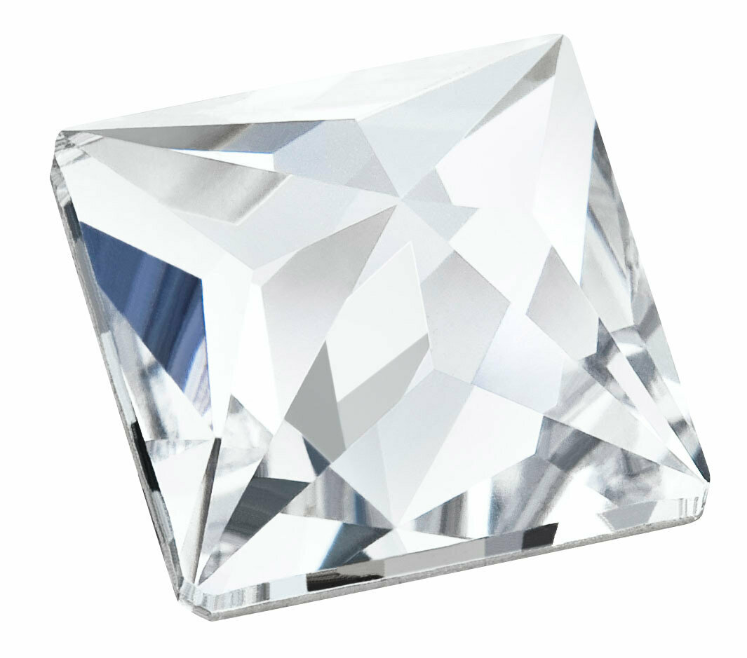 PRECIOSA 438-23-220-SX13 Клеевые стразы Crystal 5×5 мм из стекла в пакет белый для рукоделия