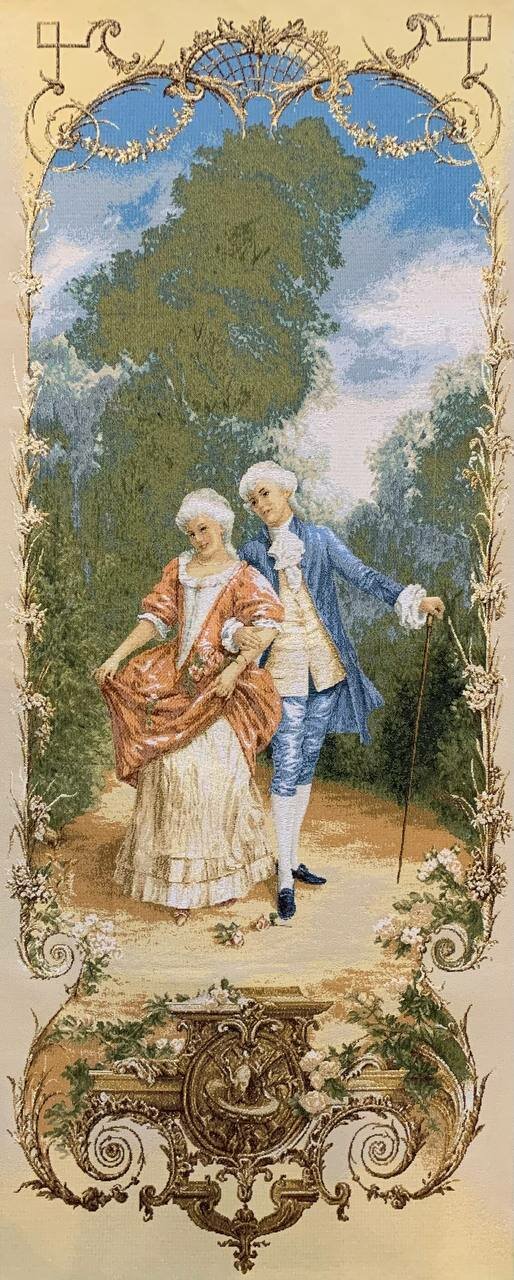 Гобелен, гобелен без рамы 115х50 см / "Уроки обольщения"