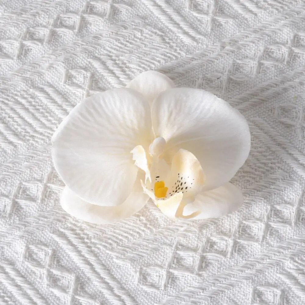 Белый силиконовый цветок орхидеи White-S