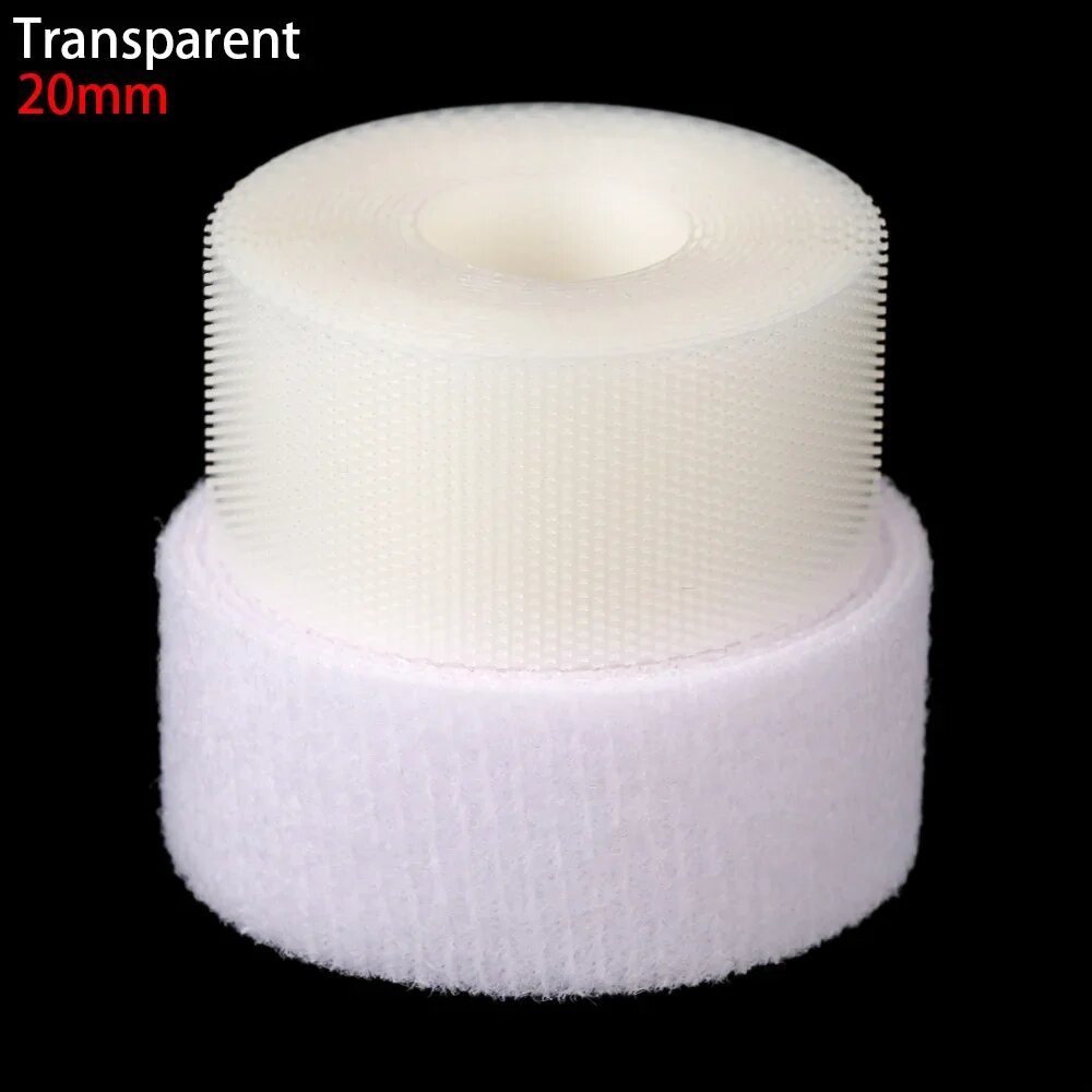 Белая липучка 20mm, 1,5 м
