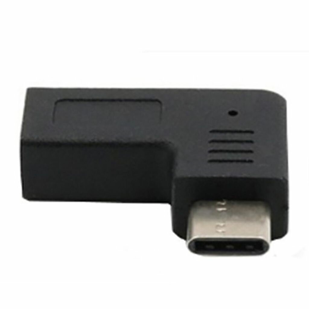 Адаптер Micro USB на Type-C с углом 90 градусов для зарядки и передачи данных