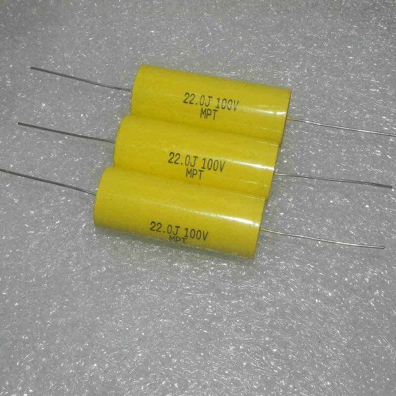 MPT 100V 22UF 226J 100VDC 22.0J Axial Audio Crossover Film Capacitor 1шт цена