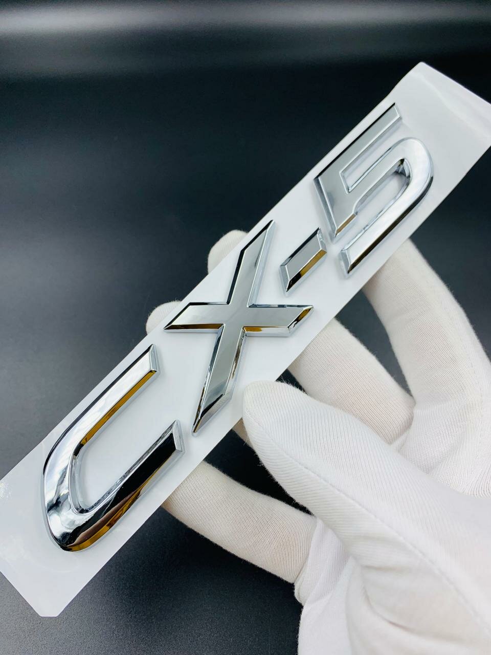 Эмблема для Mazda CX-5 хром / Шильдик значок на крышку багажника Мазда CX-5