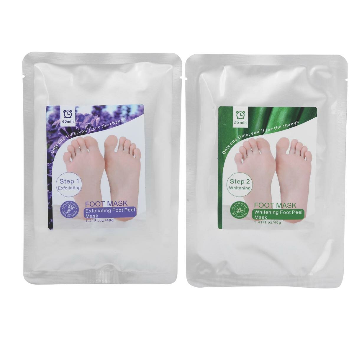 Маска-пилинг для ног Chenba Tan, осветляющая, увлажняющая, отшелушивающая, удаляющая омертвевшие мозоли