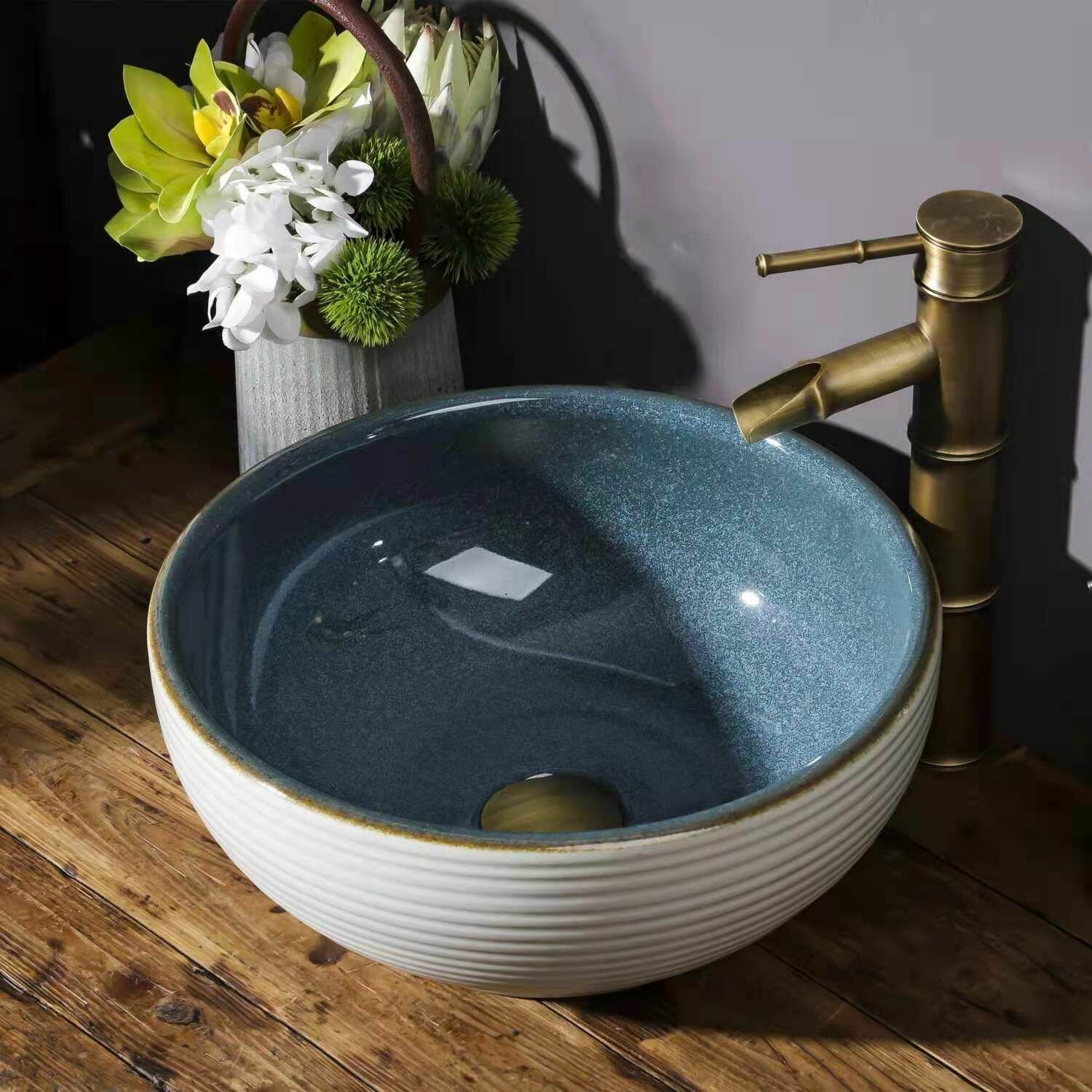 Раковина, Керамические материалы , подходящие для дома, гостиницы и т. д/ винтажная