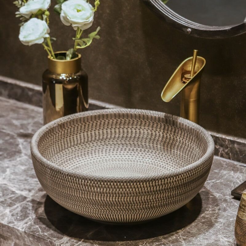 Раковина, Керамические материалы , подходящие для дома, гостиницы и т. д/ винтажная