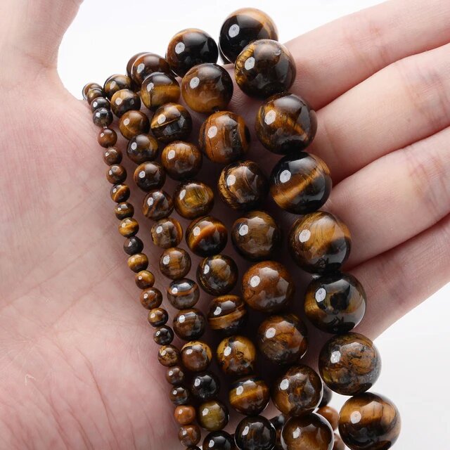 Бусины Aovvoa из натуральных камней 4/6/8/10 мм