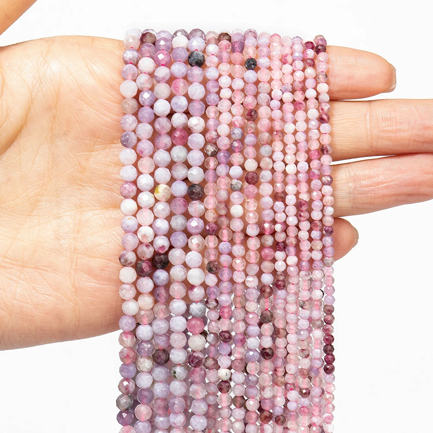 Куою Красный Турмалин Бусины 2 3 4 мм 3mm about 110pcs