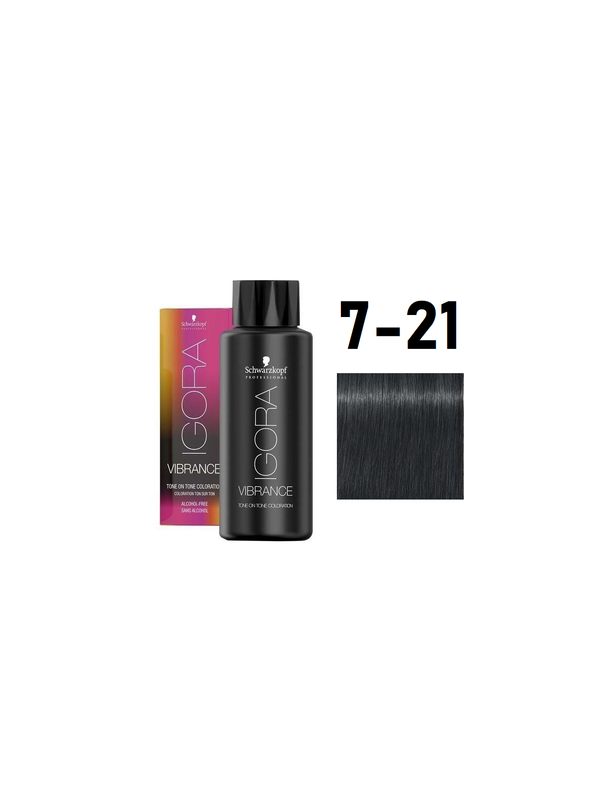 Schwarzkopf Professional Schwarzkopf Igora Vibrance 7-21 - Краситель тон-в-тон средний русый пепельный сандре 60 мл