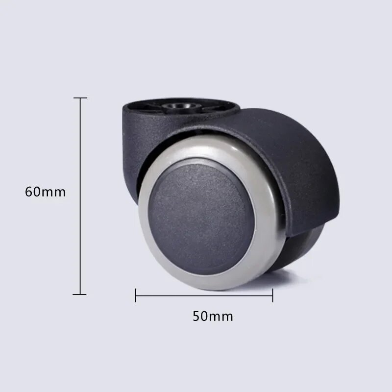 5 шт, ролики для офисных стульев, 2 дюйма, резиновые Embed Type