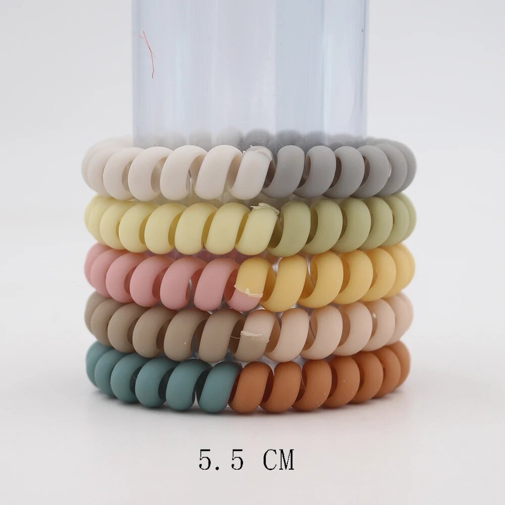 Спиральные резинки для волос SWINATE, 5 шт, doublecolor1