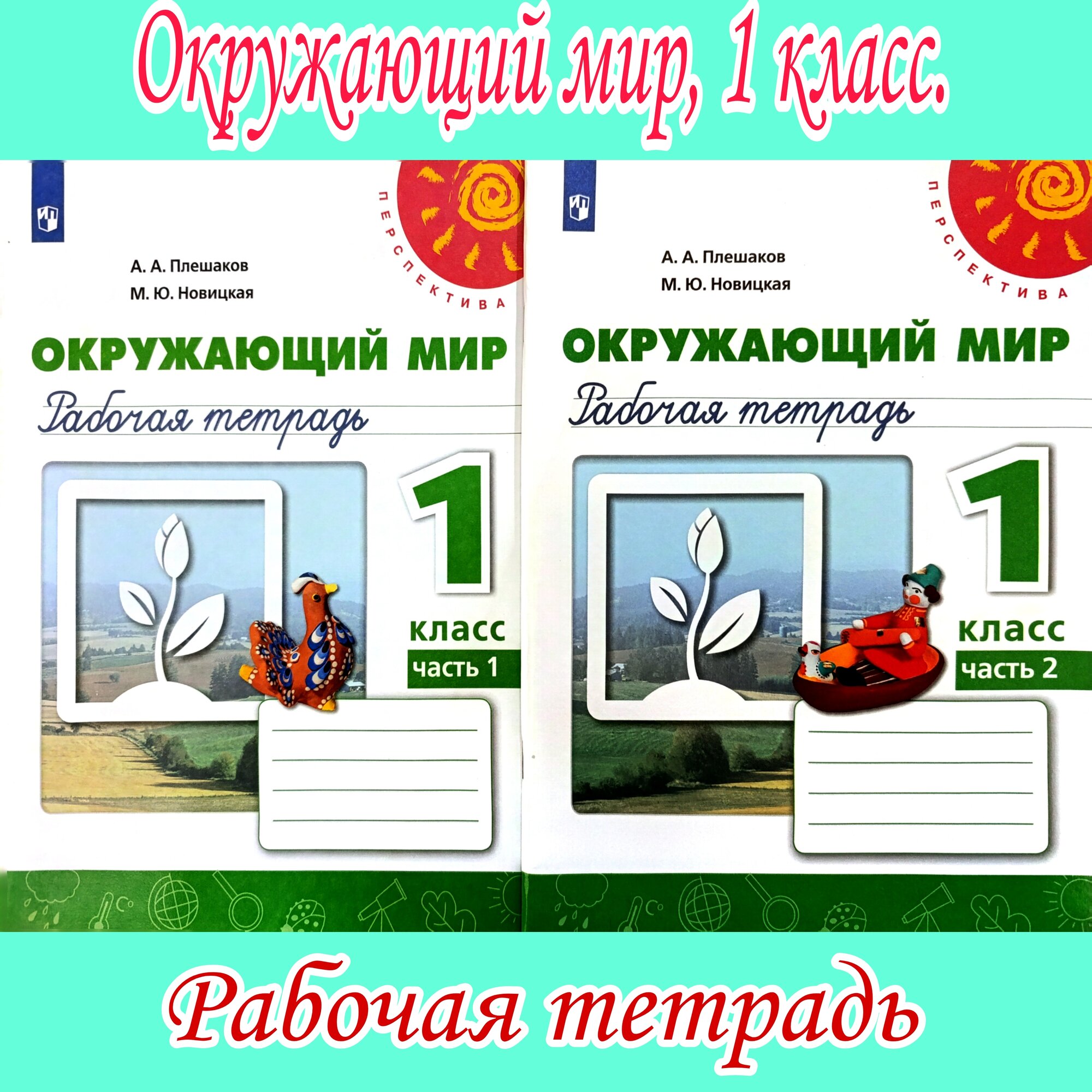 Плешаков А. А, Новицкая М. Ю. "Окружающий мир. 1 класс. Рабочая тетрадь. В 2-х частях"