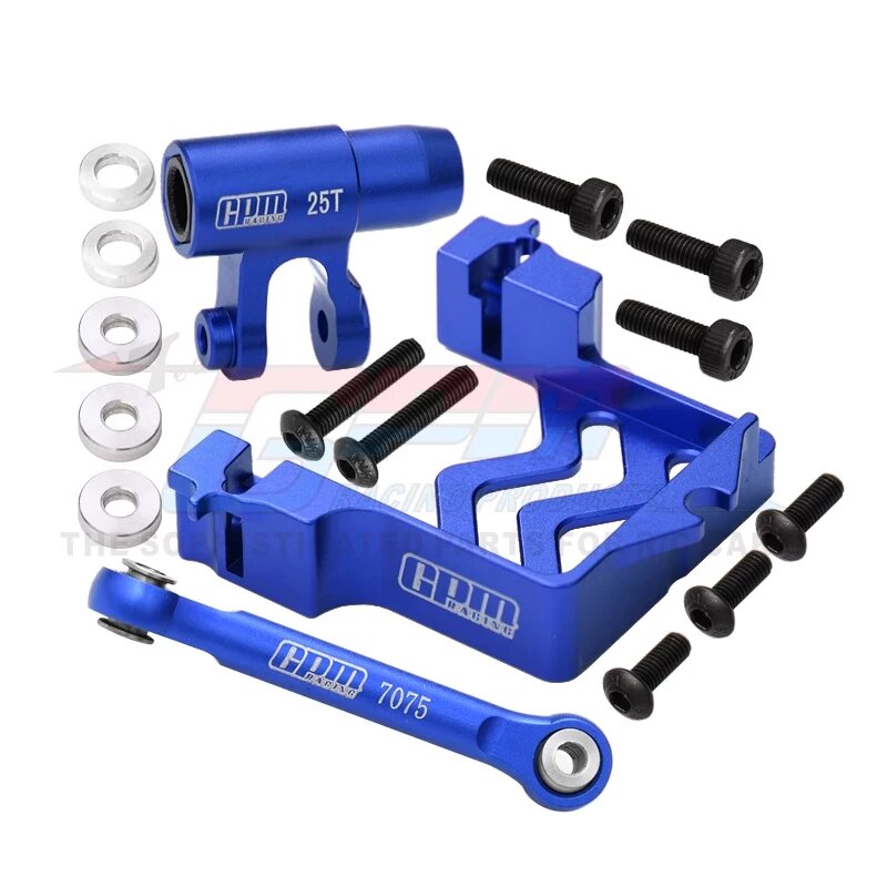 GPM Металлический крепление сервопривода для Traxxas X-MAXX Синий, Синий