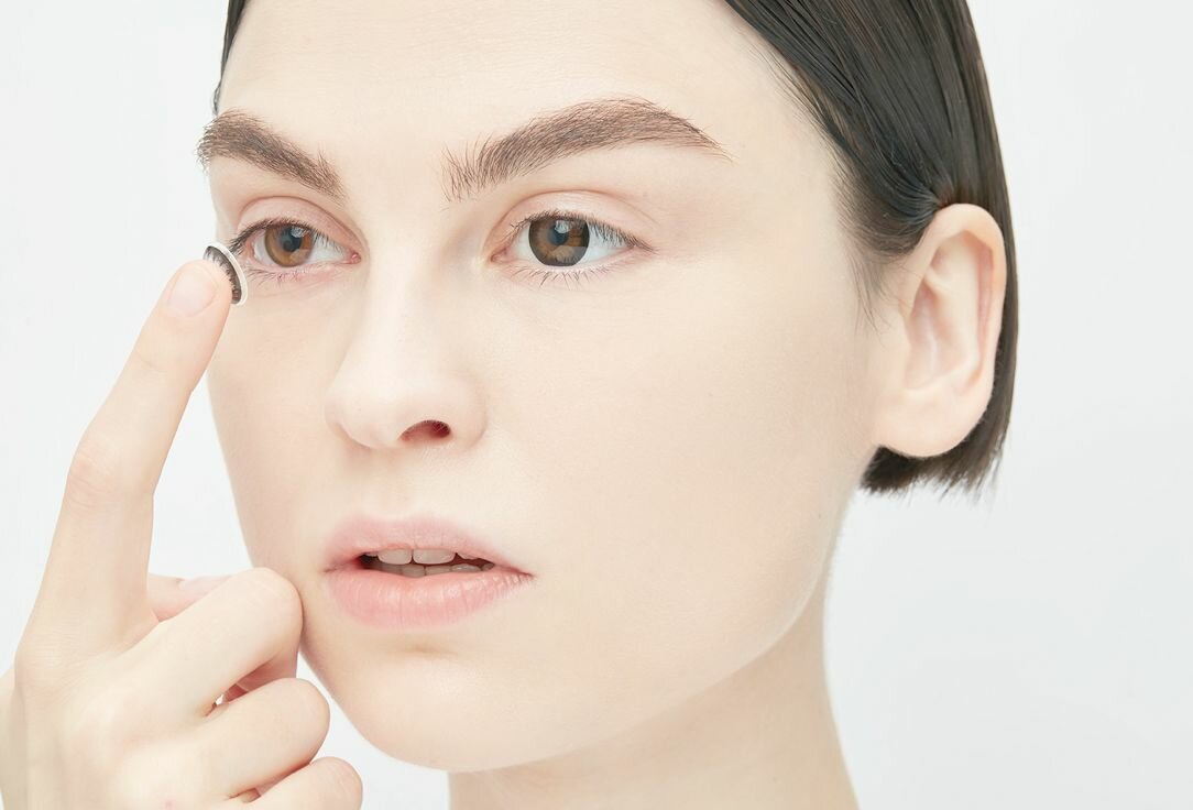 Цветные контактные линзы квартальные ADRIA Glamorous BLACK, BC 8,6, DIA 14,5, 2 шт. BLACK