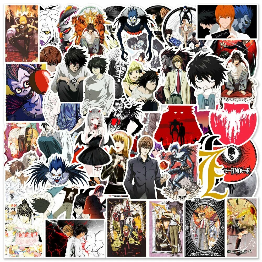 Стикеры аниме Death Note, 50PCS, цвет 50PCS