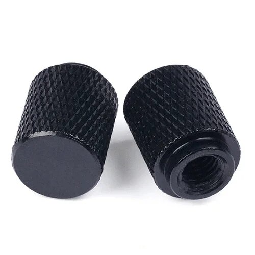 Гайки с накаткой M3 M4 M5 M6 M4-2Pcs, Black