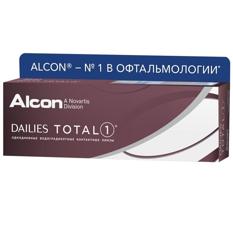 Линзы контактные ALCON DAILIES TOTAL однодневные водоградиентные -7,00 N30
