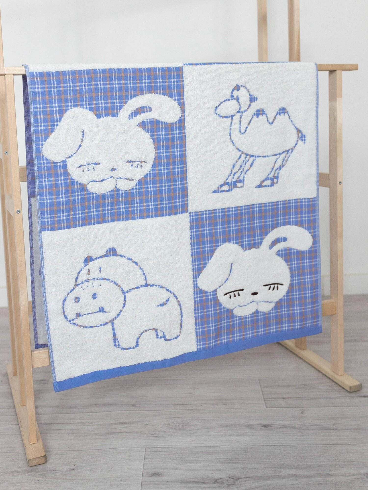 Полотенце махровое 60x120 см детское Wellness