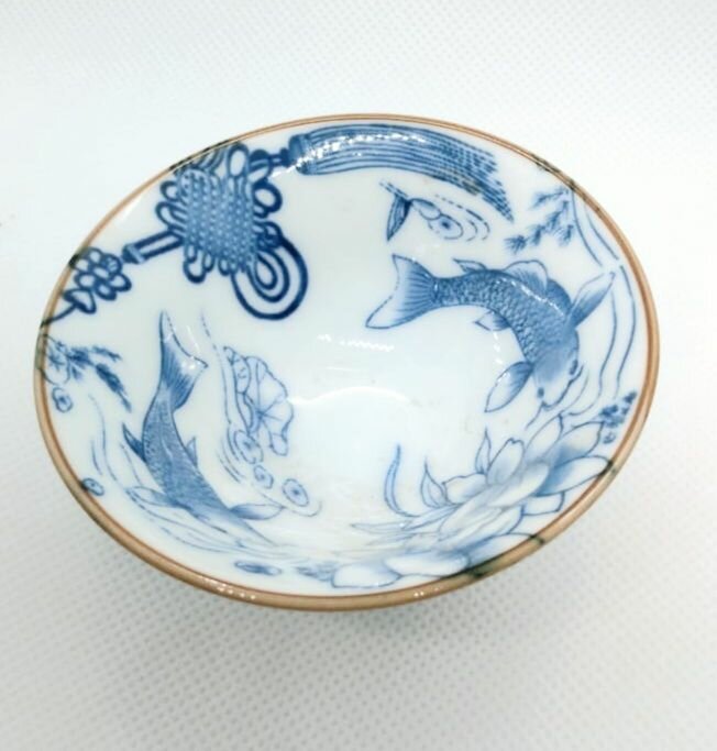 Пиала чайная китайская "Карпы" 60мл