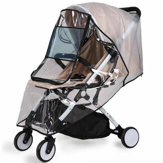 Дождевик для детской коляски универсальный , Transparent 50X45X86 CM