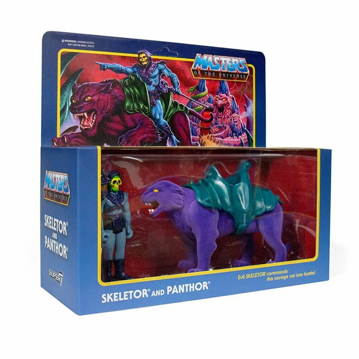 Super7 Masters of the Universe Skeletor And Panthor /Коллекционные мультяшные фигурки