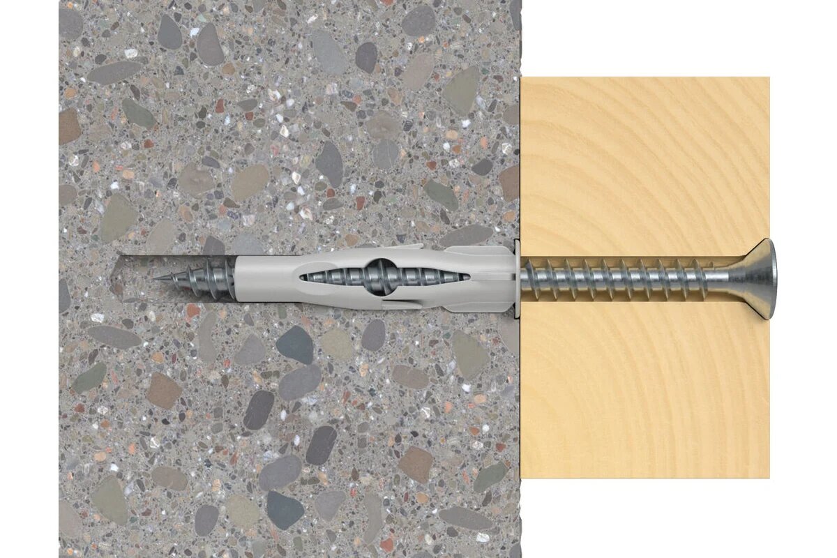 Fischer FU 10x60 SK дюбель С шурупом 84328