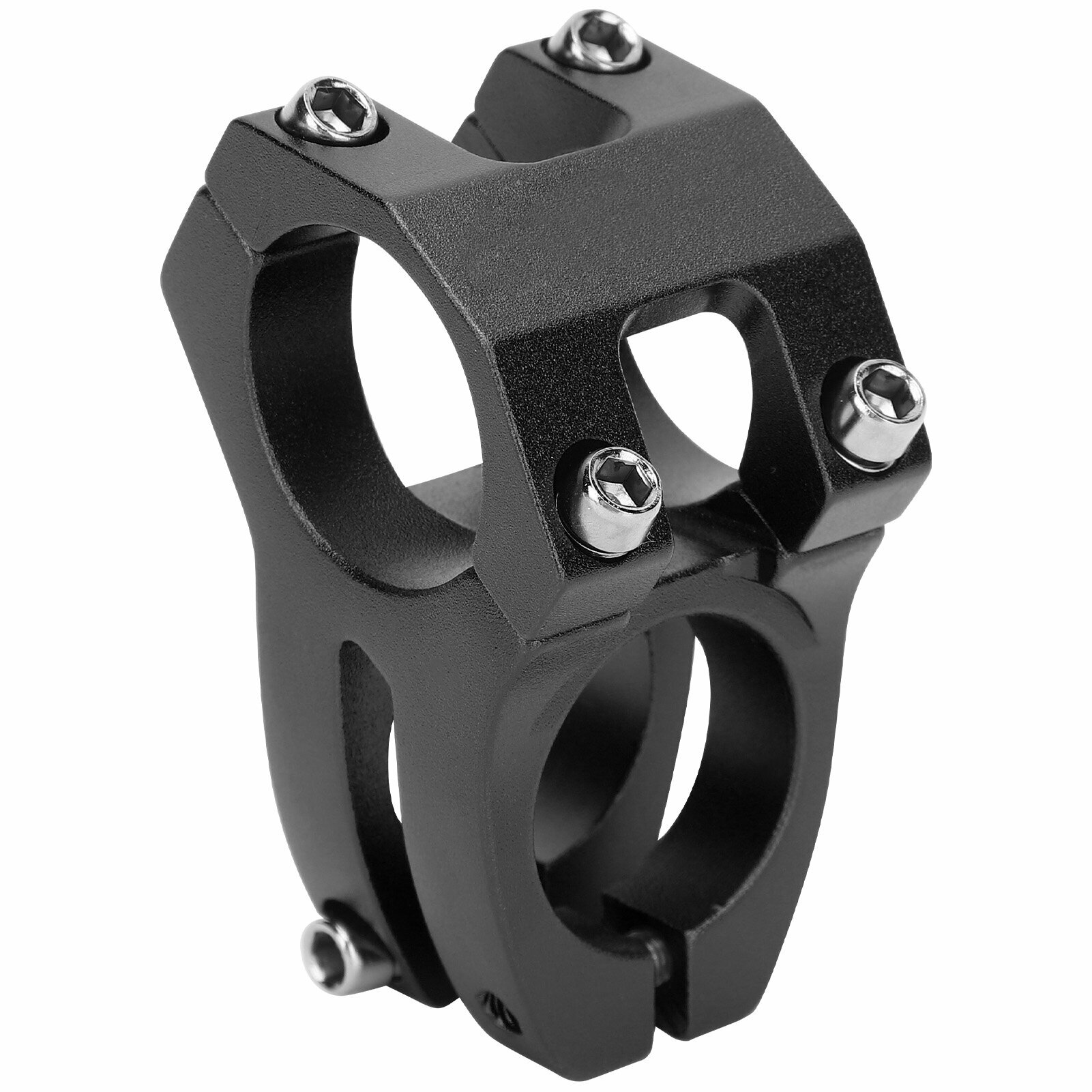 Вынос руля для горного велосипеда LUNJE, короткий, из алюминиевого сплава, полый, 31,8x35 мм, черный.