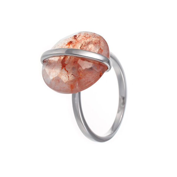 Кольцо, серебро, 925 проба, кварц